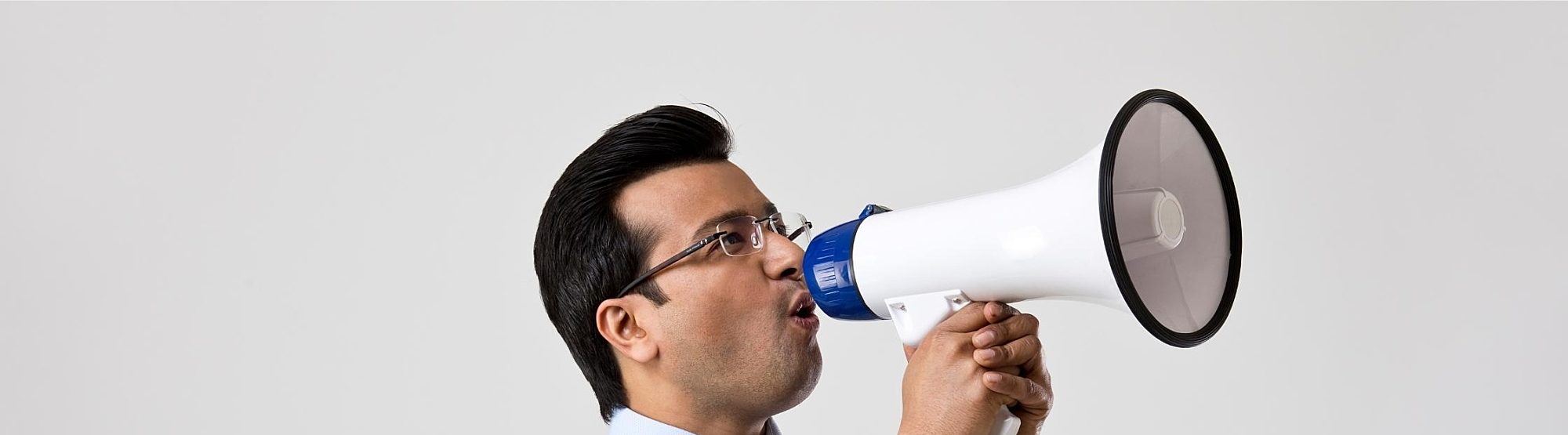 Ron Pearce | young, evangelist, megaphone